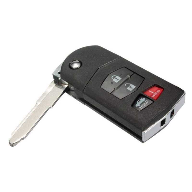 RFC 4 Button Key Fob Replacement Flip Key Case For Mazda MX-5 Remote ...